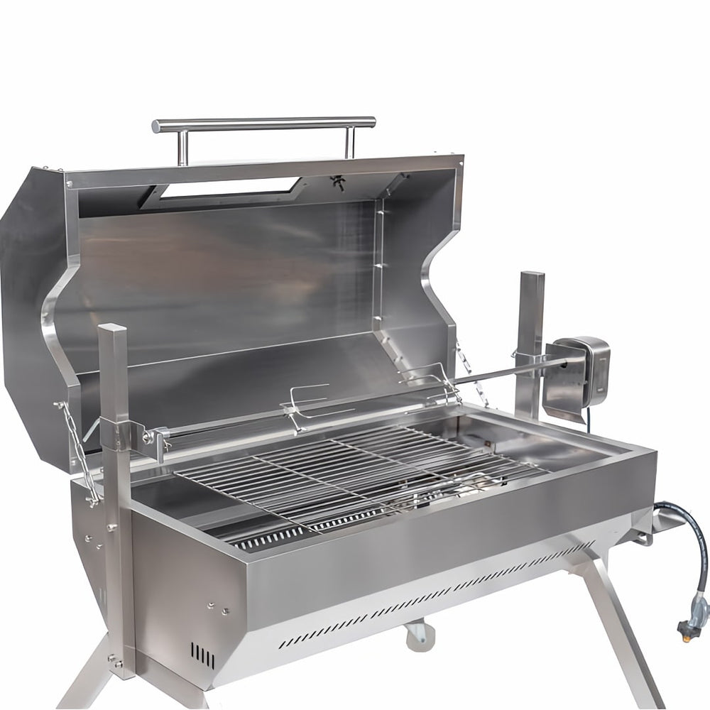 1000 mm Dual Fuel BBQ Spit Roaster | Charcoal and Gas