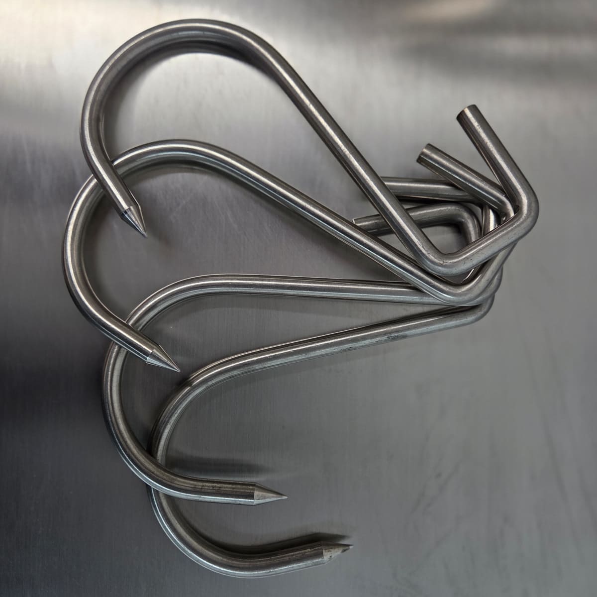 304 Stainless Steel Meat Hooks – Hanging Accessory for Parrilla BBQs
